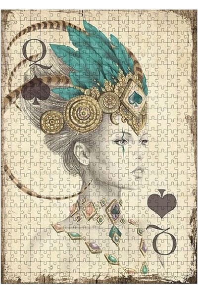 Tablomega Ahşap Mdf Puzzle Yapboz Kraliçe 500 Parça 50*70 cm