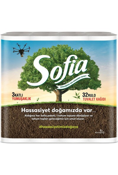 Sofia 3 Katlı 32'li Tuvalet Kağıdı