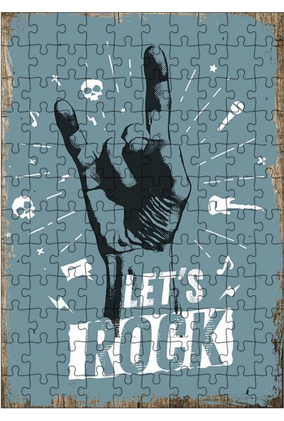 Tablomega Ahşap Mdf Puzzle Yapboz Rock 120 Parça 25*35 cm Tablomega Ahşap Mdf Puzzle Yapboz Rock 120 Parça 25*35 cm