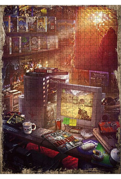 Tablomega Ahşap Mdf Puzzle Yapboz Bilgisayar 500 Parça 50*70 cm