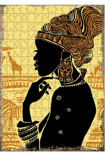 Tablomega Ahşap Mdf Puzzle Yapboz Afrikalı Kadın 255 Parça 35*50 cm Tablomega Ahşap Mdf Puzzle Yapboz Afrikalı Kadın 255 Parça 35*50 cm