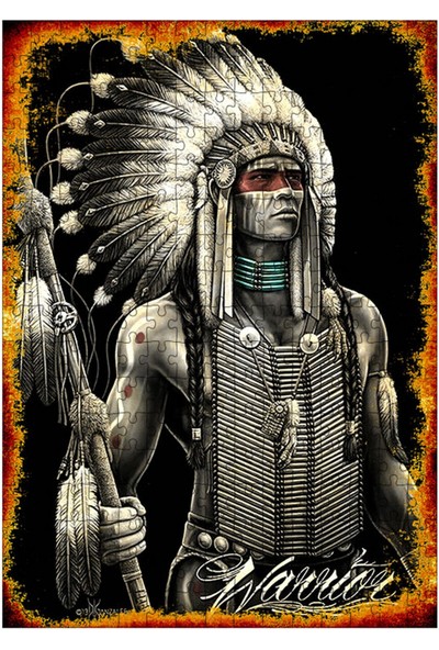 Tablomega Ahşap Mdf Puzzle Yapboz Kızılderili 255 Parça 35*50 cm