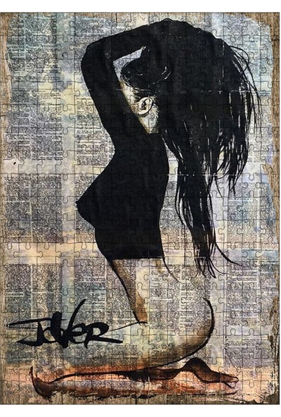 Tablomega Ahşap Mdf Puzzle Yapboz Güzel Kadın 255 Parça 35*50 cm