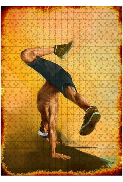 Tablomega Ahşap Mdf Puzzle Yapboz Hip Hop Dans 500 Parça 50*70 cm