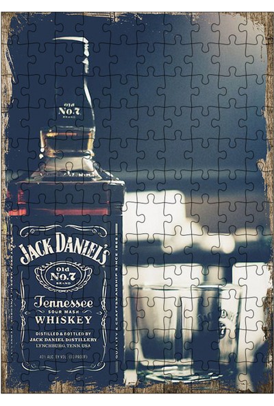 Tablomega Ahşap Mdf Puzzle Yapboz Viski Şişesi 120 Parça 25*35 cm