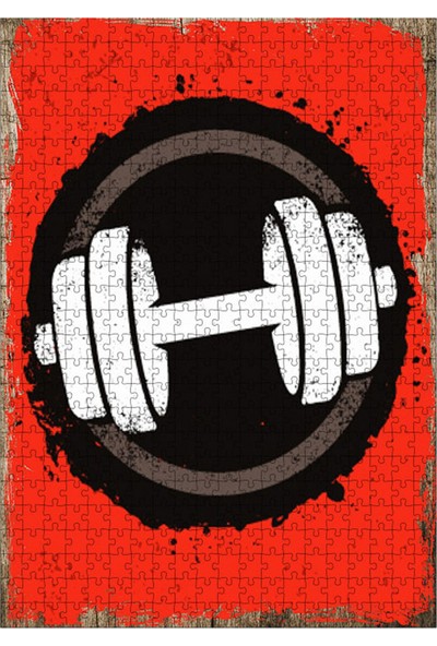 Tablomega Ahşap Mdf Puzzle Yapboz Dambıl 500 Parça 50*70 cm