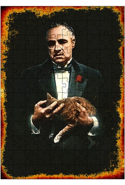 Tablomega Ahşap Mdf Puzzle Yapboz Godfather Baba 120 Parça 25*35 cm