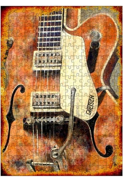 Tablomega Ahşap Mdf Puzzle Yapboz Eskitilmiş Gitar Posteri 255 Parça 35*50 cm Tablomega Ahşap Mdf Puzzle Yapboz Eskitilmiş Gitar Posteri 255 Parça 35*50 cm