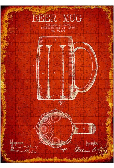 Tablomega Ahşap Mdf Puzzle Yapboz Bira Bardağı 255 Parça 35*50 cm Tablomega Ahşap Mdf Puzzle Yapboz Bira Bardağı 255 Parça 35*50 cm