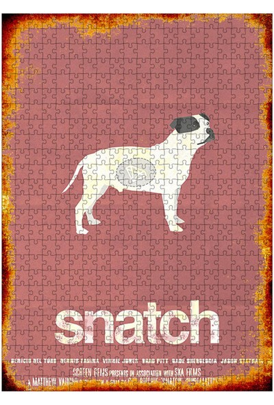 Tablomega Ahşap Mdf Puzzle Yapboz Snatch Kapışma Film Afişi 500 Parça 50*70 cm