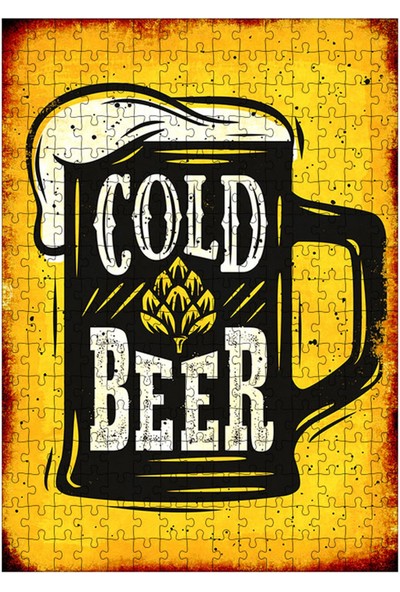 Tablomega Ahşap Mdf Puzzle Yapboz Soğuk Bira 255 Parça 35*50 cm