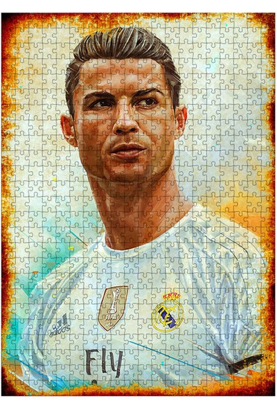 Tablomega Ahşap Mdf Puzzle Yapboz  cristiano Ronaldo 500 Parça 50*70 cm Tablomega Ahşap Mdf Puzzle Yapboz  cristiano Ronaldo 500 Parça 50*70 cm