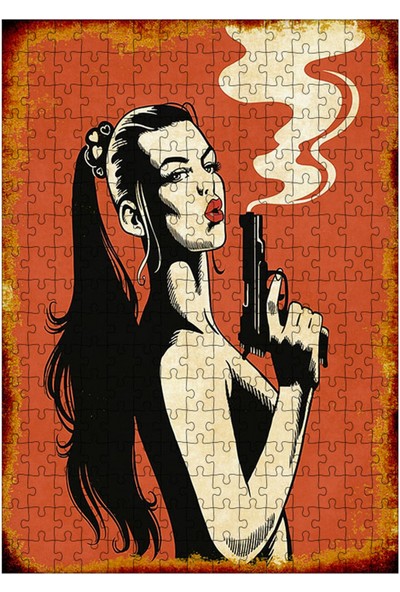 Tablomega Ahşap Mdf Puzzle Yapboz  katil Kadın 255 Parça 35*50 cm Tablomega Ahşap Mdf Puzzle Yapboz  katil Kadın 255 Parça 35*50 cm