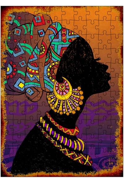 Tablomega Ahşap Mdf Puzzle Yapboz  afrika Temalı Poster 120 Parça 25*35 cm