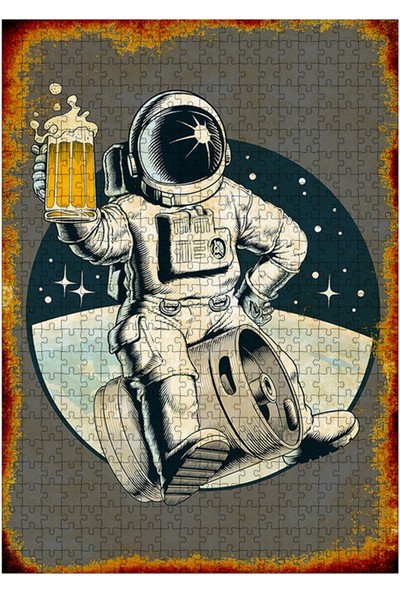 Tablomega Ahşap Mdf Puzzle Yapboz Bira Içen Astronot 500 Parça 50*70 cm Tablomega Ahşap Mdf Puzzle Yapboz Bira Içen Astronot 500 Parça 50*70 cm