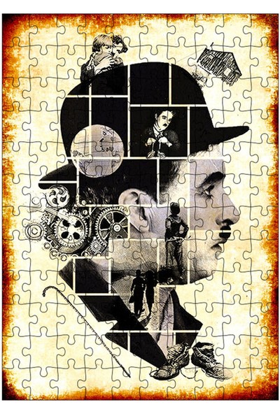 Tablomega Ahşap Mdf Puzzle Yapboz Charlie Chaplin Portresi 120 Parça 25*35 cm Tablomega Ahşap Mdf Puzzle Yapboz Charlie Chaplin Portresi 120 Parça 25*35 cm