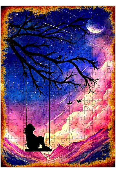 Tablomega Ahşap Mdf Puzzle Yapboz Salıncaklı Pembe Gökyüzü 255 Parça 35*50 cm Tablomega Ahşap Mdf Puzzle Yapboz Salıncaklı Pembe Gökyüzü 255 Parça 35*50 cm