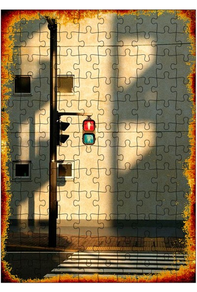 Tablomega Ahşap Mdf Puzzle Yapboz Trafik Lambaları 120 Parça 25*35 cm