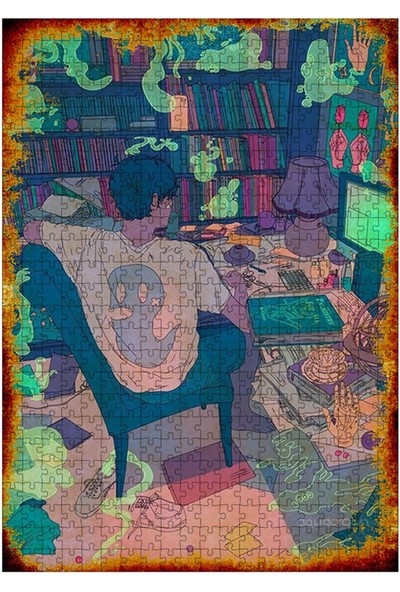 Tablomega Ahşap Mdf Puzzle Yapboz Hayaletler 500 Parça 50*70 cm