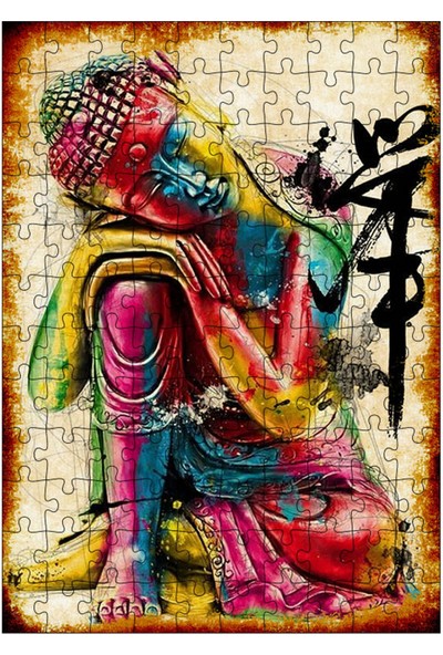 Tablomega Ahşap Mdf Puzzle Yapboz Renkli Buda 120 Parça 25*35 cm Tablomega Ahşap Mdf Puzzle Yapboz Renkli Buda 120 Parça 25*35 cm