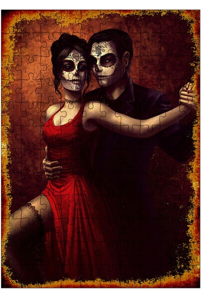 Tablomega Ahşap Mdf Puzzle Yapboz Maskeli Balo 120 Parça 25*35 cm