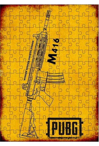 Tablomega Ahşap Mdf Puzzle Yapboz Pubg 120 Parça 25*35 cm