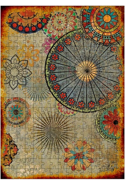 Tablomega Ahşap Mdf Puzzle Yapboz Çiçek Desenleri 255 Parça 35*50 cm