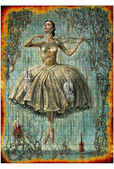 Tablomega Ahşap Mdf Puzzle Yapboz Keman Çalan Kadın 255 Parça 35*50 cm Tablomega Ahşap Mdf Puzzle Yapboz Keman Çalan Kadın 255 Parça 35*50 cm