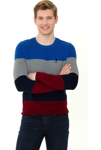 U.S. Polo Assn. Kırmızı Triko Kazak 50237380-VR014