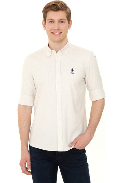 U.S. Polo Assn. Beyaz Gömlek Uzunkol 50249892-VR019