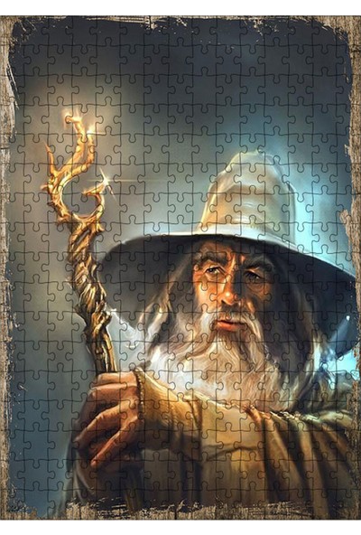 Tablomega Ahşap Mdf Puzzle Yapboz Sihirbaz Gandalf 255 Parça 35*50 cm Tablomega Ahşap Mdf Puzzle Yapboz Sihirbaz Gandalf 255 Parça 35*50 cm