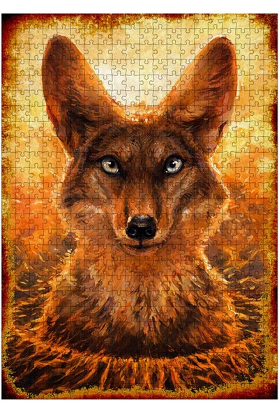 Tablomega Ahşap Mdf Puzzle Yapboz Kurt 500 Parça 50*70 cm