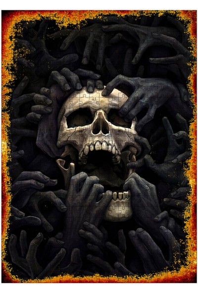 Tablomega Ahşap Mdf Puzzle Yapboz Kurukafa 500 Parça 50*70 cm