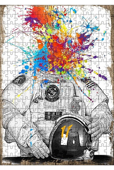 Tablomega Ahşap Mdf Puzzle Yapboz Astranot 255 Parça 35*50 cm