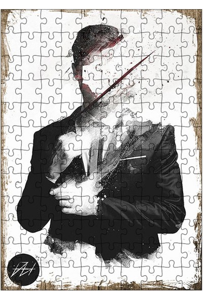 Tablomega Ahşap Mdf Puzzle Yapboz Adam Profili 120 Parça 25*35 cm