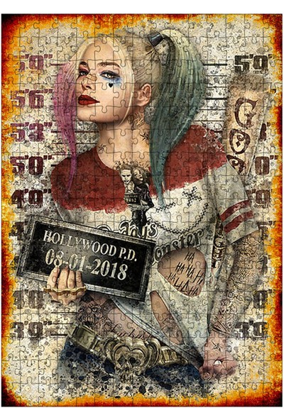 Tablomega Ahşap Mdf Puzzle Yapboz Mahkum  harley Quinn 255 Parça 35*50 cm Tablomega Ahşap Mdf Puzzle Yapboz Mahkum  harley Quinn 255 Parça 35*50 cm