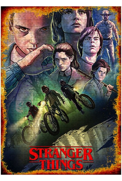 Tablomega Ahşap Mdf Puzzle Yapboz Stranger Things Dizi Afişi 500 Parça 50*70 cm Tablomega Ahşap Mdf Puzzle Yapboz Stranger Things Dizi Afişi 500 Parça 50*70 cm