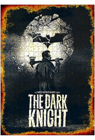 Tablomega Ahşap Mdf Puzzle Yapboz Batman  kara Şövalye 500 Parça 50*70 cm