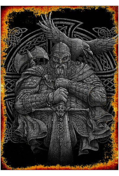 Tablomega Ahşap Mdf Puzzle Yapboz Ortaçağda Savaşçı ve Karga 120 Parça 25*35 cm Tablomega Ahşap Mdf Puzzle Yapboz Ortaçağda Savaşçı ve Karga 120 Parça 25*35 cm