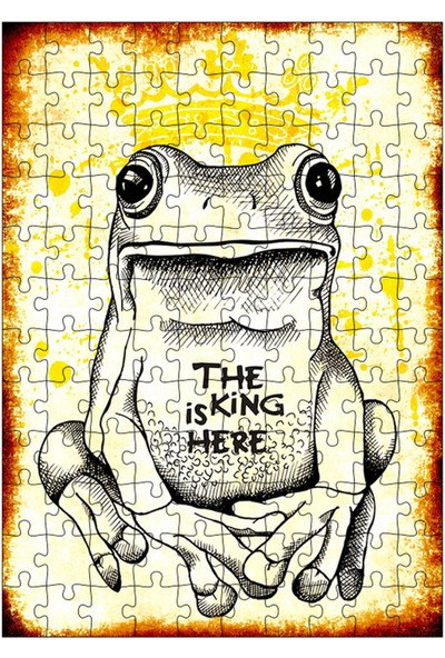 Tablomega Ahşap Mdf Puzzle Yapboz Kurbağa Prens 120 Parça 25*35 cm