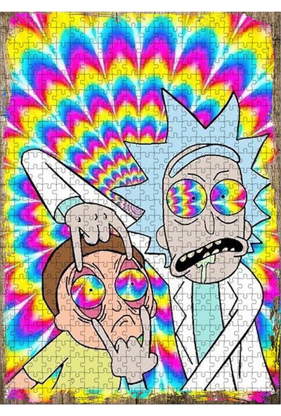 Tablomega Ahşap Mdf Puzzle Yapboz Rick And Morty 500 Parça 50*70 cm Tablomega Ahşap Mdf Puzzle Yapboz Rick And Morty 500 Parça 50*70 cm