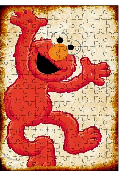 Tablomega Ahşap Mdf Puzzle Yapboz Susam Sokağı Elmo 120 Parça 25*35 cm Tablomega Ahşap Mdf Puzzle Yapboz Susam Sokağı Elmo 120 Parça 25*35 cm