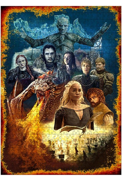 Tablomega Ahşap Mdf Puzzle Yapboz Game Of Thrones Film Afişi 500 Parça 50*70 cm Tablomega Ahşap Mdf Puzzle Yapboz Game Of Thrones Film Afişi 500 Parça 50*70 cm