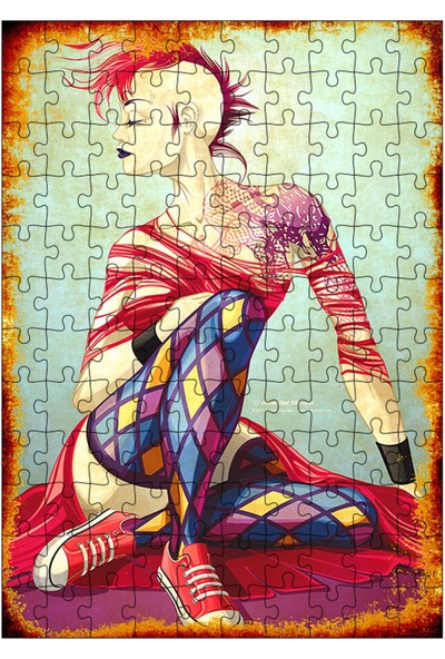 Tablomega Ahşap Mdf Puzzle Yapboz Punkçı Kadın 120 Parça 25*35 cm