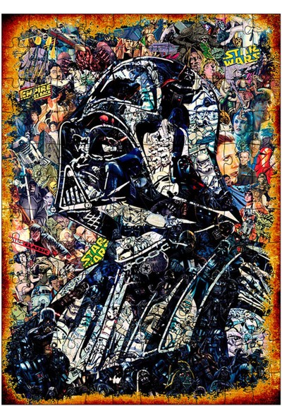 Tablomega Ahşap Mdf Puzzle Yapboz Star Wars Darth Vader Retro Poster 120 Parça 25*35 cm Tablomega Ahşap Mdf Puzzle Yapboz Star Wars Darth Vader Retro Poster 120 Parça 25*35 cm
