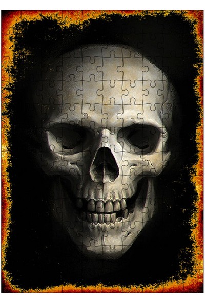 Tablomega Ahşap Mdf Puzzle Yapboz Retro Kuru Kafa 120 Parça 25*35 cm