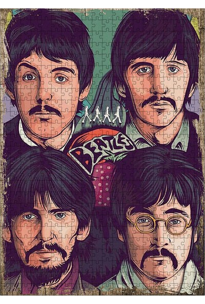 Tablomega Ahşap Mdf Puzzle Yapboz The Beatles Karikatür 500 Parça 50*70 cm Tablomega Ahşap Mdf Puzzle Yapboz The Beatles Karikatür 500 Parça 50*70 cm