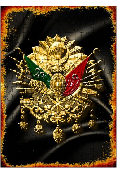 Tablomega Ahşap Mdf Puzzle Yapboz Eski Poster Osmanlı Tuğrası 120 Parça 25*35 cm Tablomega Ahşap Mdf Puzzle Yapboz Eski Poster Osmanlı Tuğrası 120 Parça 25*35 cm