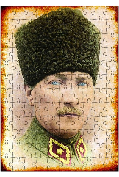 Tablomega Ahşap Mdf Puzzle Yapboz Mustafa Kemal Atatürk Portresi 120 Parça 25*35 cm Tablomega Ahşap Mdf Puzzle Yapboz Mustafa Kemal Atatürk Portresi 120 Parça 25*35 cm