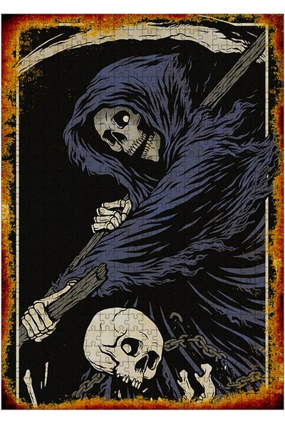 Tablomega Ahşap Mdf Puzzle Yapboz Kapşonlu Iskelet 500 Parça 50*70 cm